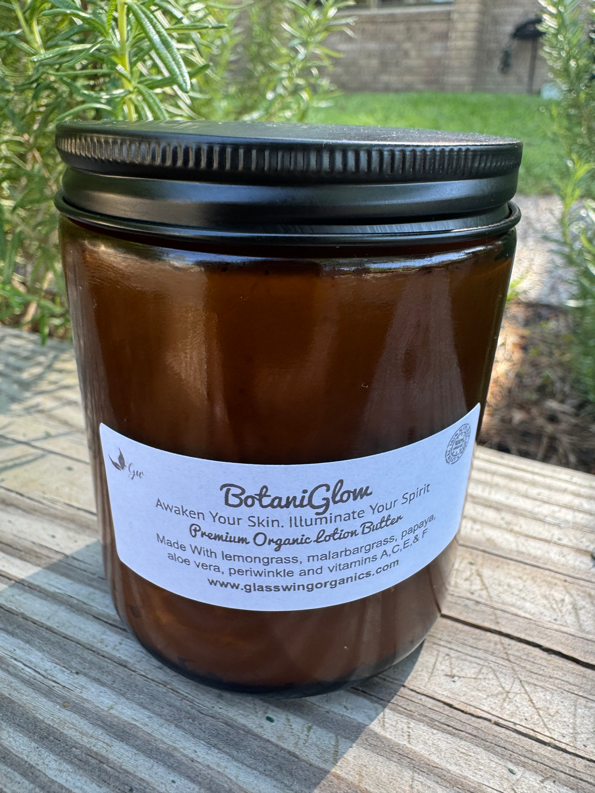 BotaniGlow Herbal Infused Lotion Butter – GlassWing Organics